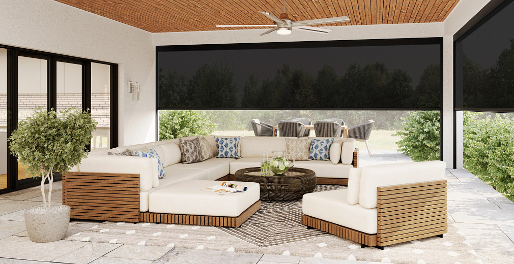 Exterior Screens: Retractable EasyScreens by SunSetter